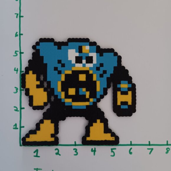 Perler, Megaman, Capcom | Wall Decor | Perler Bead Art Of Air Man From ...